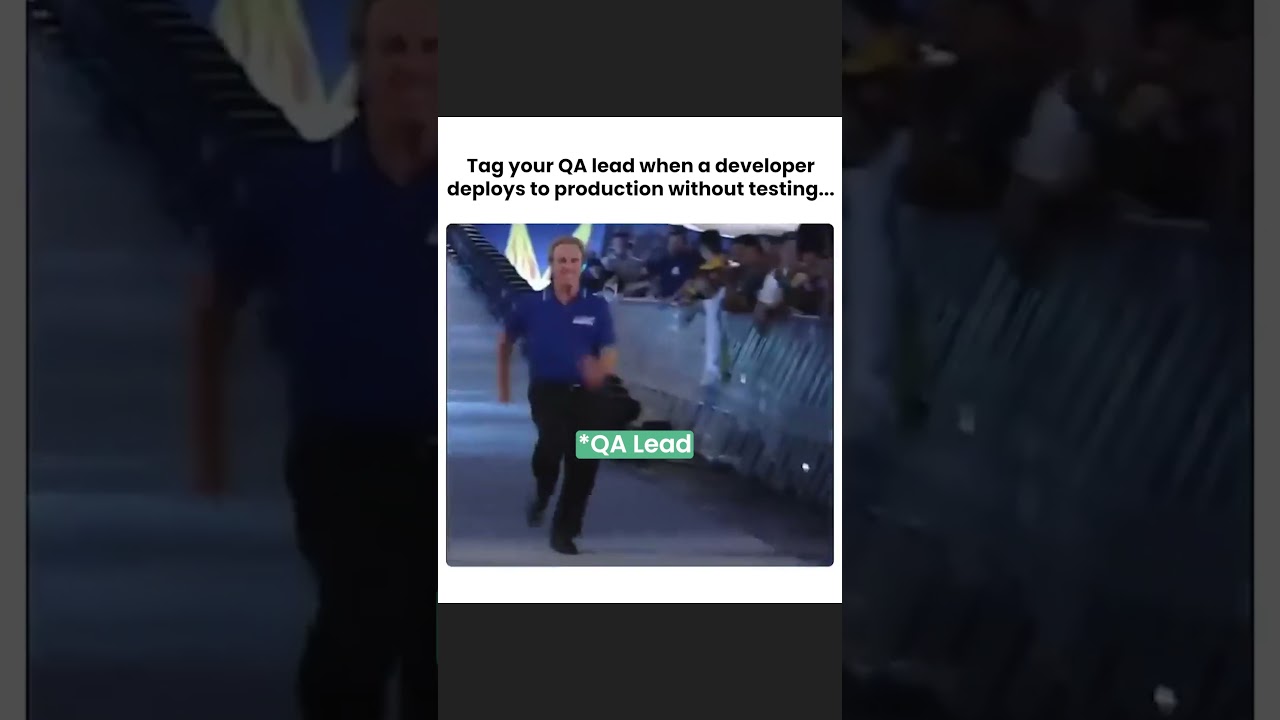 Tag your QA lead | QA Memes