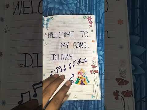 open my new song diary....... welcome to my song diary 🎶🎵 #anshupriya8982 #youtube #shorts #songs