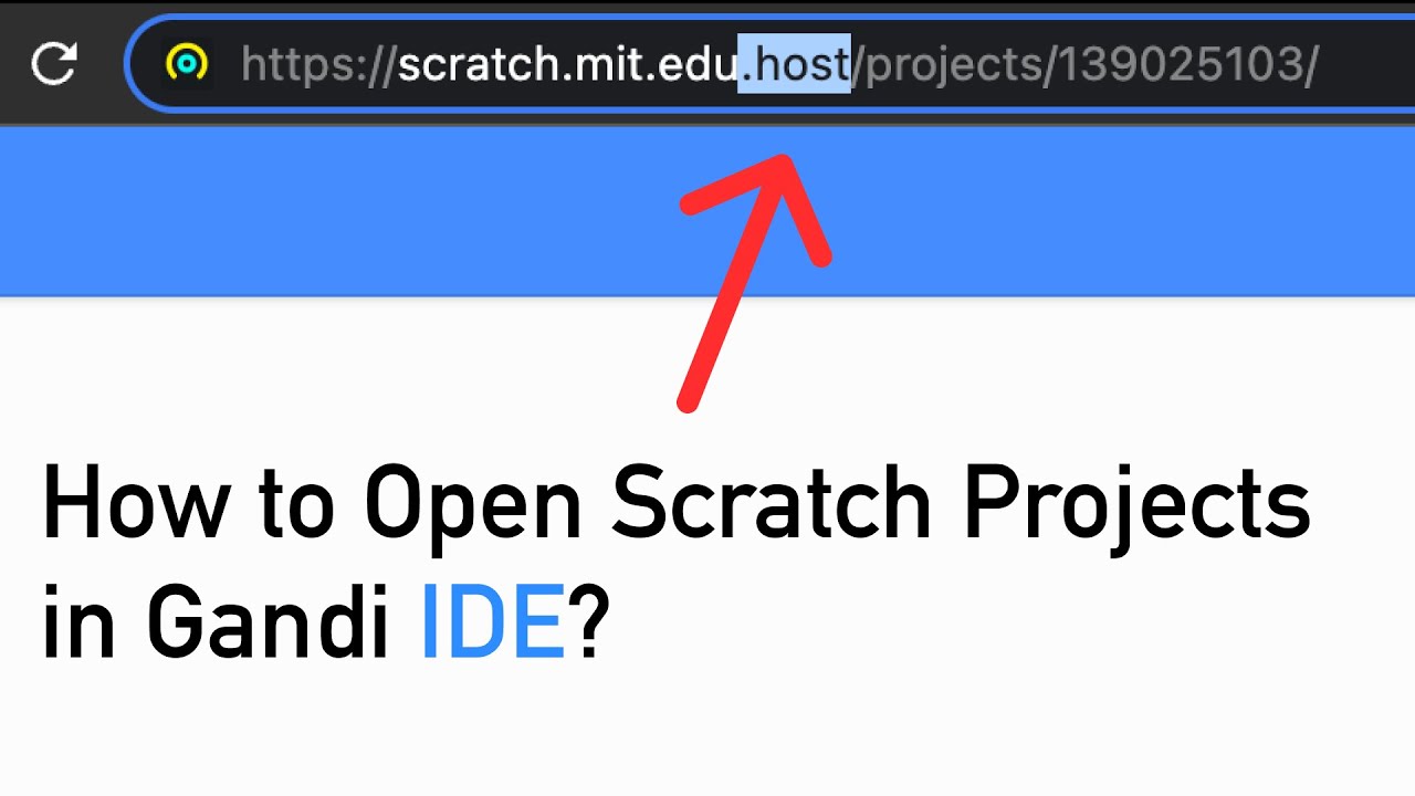 How to Open Scratch Projects in Gandi IDE?