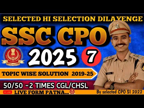 English For SSC CPO 2025|Last 05 Year English Solution Topics Wise Most Important 1000 Synonyms-07