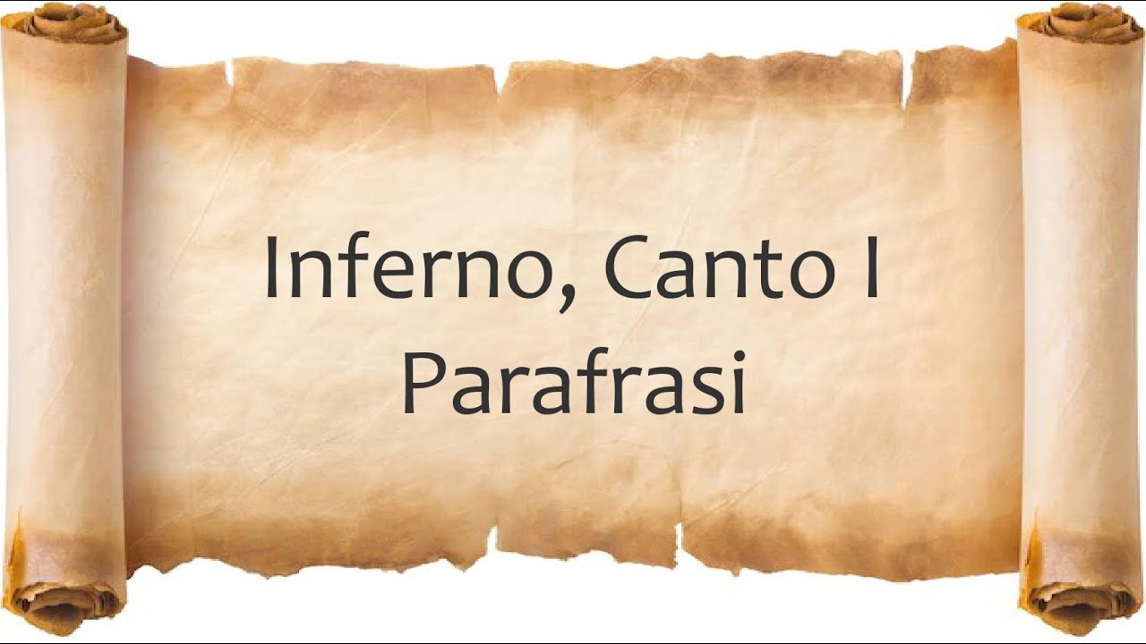Inferno, Canto 1 - Parafrasi