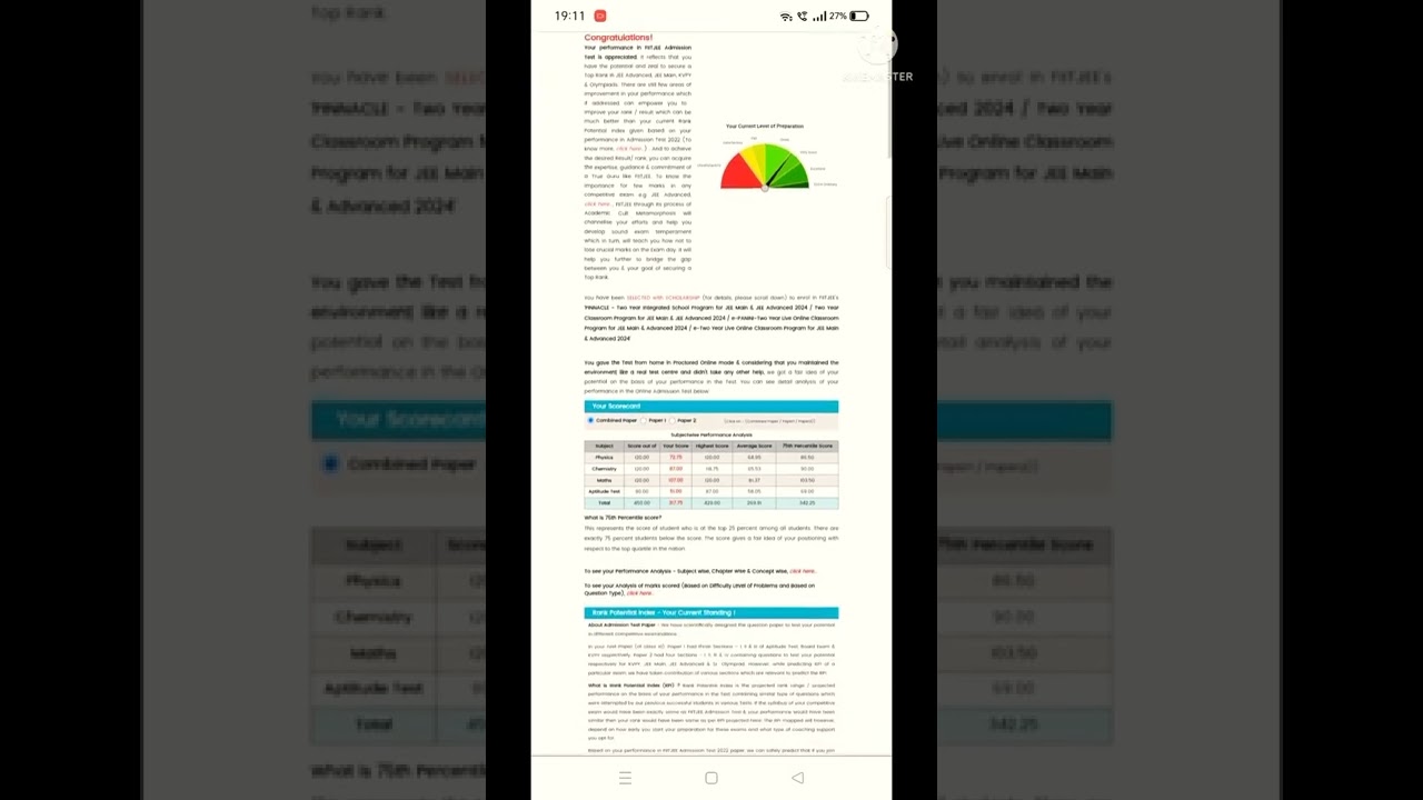 Fiitjee admission test result 22 may 2022 🔥🔥 www.fiitjee.com