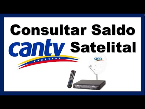 Como Consultar Saldo CANTV Satelital