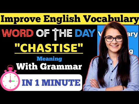 Chastise: Meaning and Example| Grammar