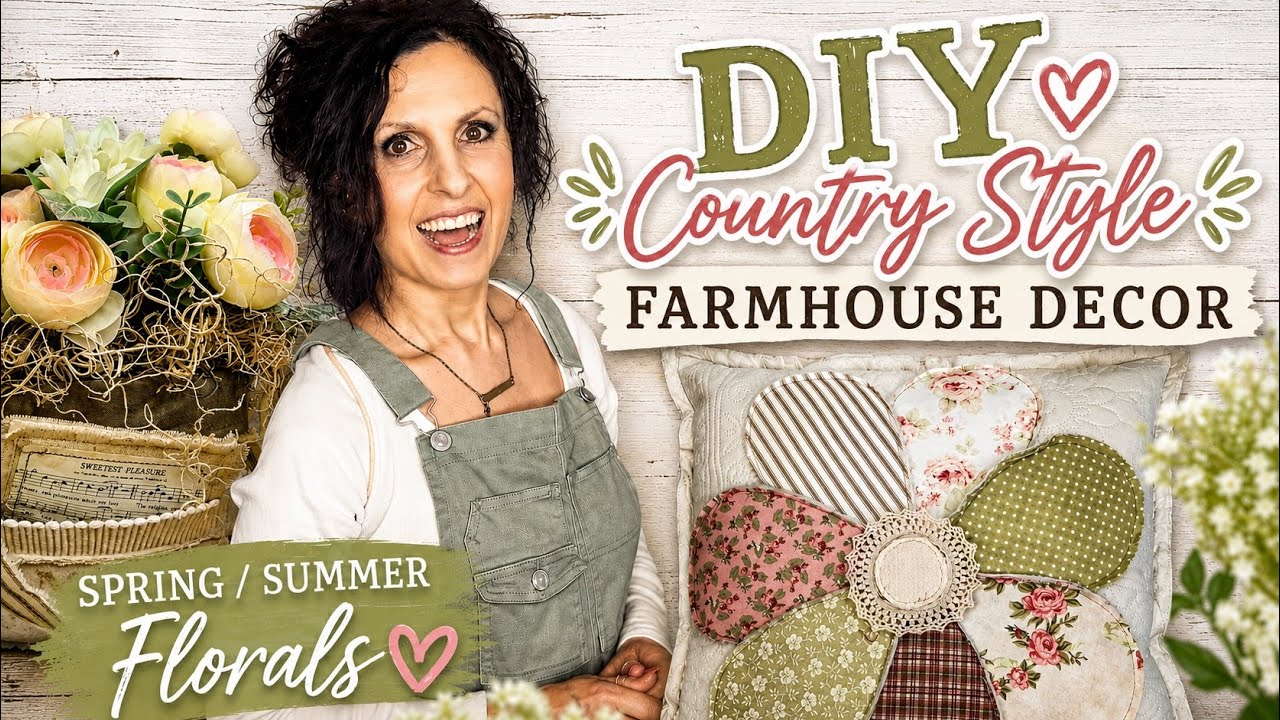 Turning Simple Materials Into BEAUTIFUL Farmhouse Spring/Summer Decor 