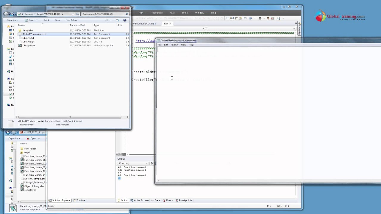 UFT | QTP | Using Function Libraries - Part 2