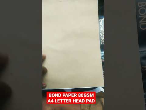 BOND PAPER 80GSM A4 LETTER PAD#shortsvideo