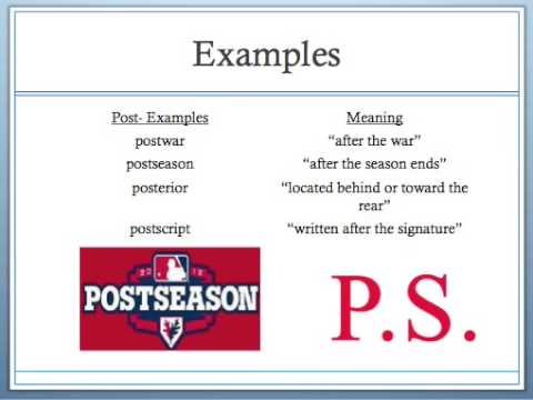 Prefix Post