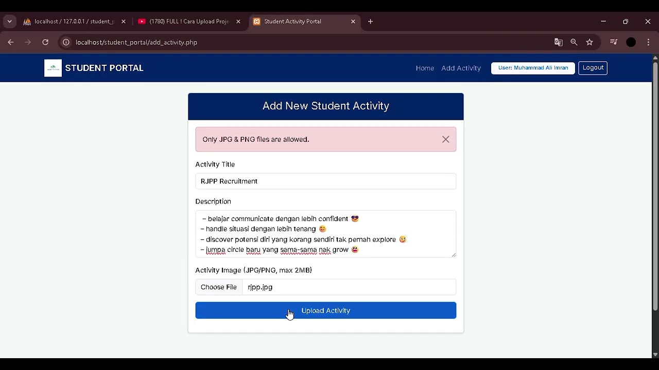 Practical 2 FullStack Walkthrough Video