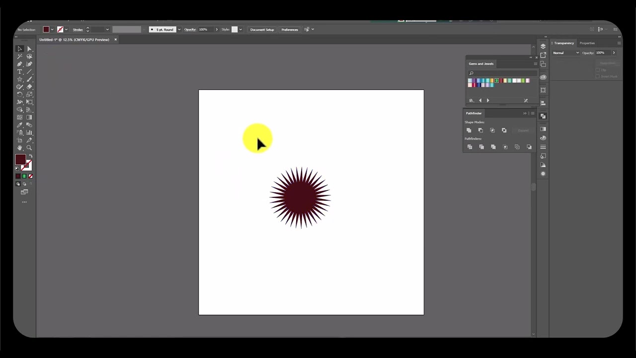 Adobe Illustrator Tutorial | Simple Sun Vector Design