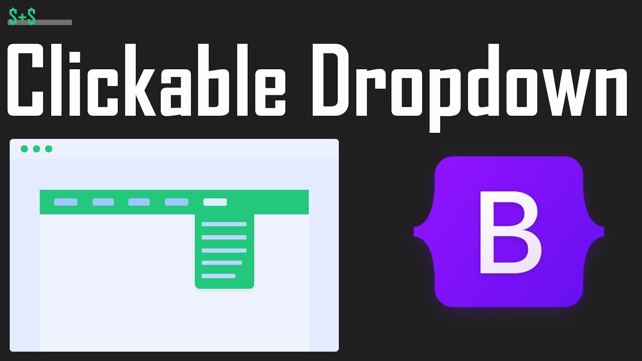 $+$ Clickable Dropdown Menu || Bootstrap Menu || Bootstrap 4