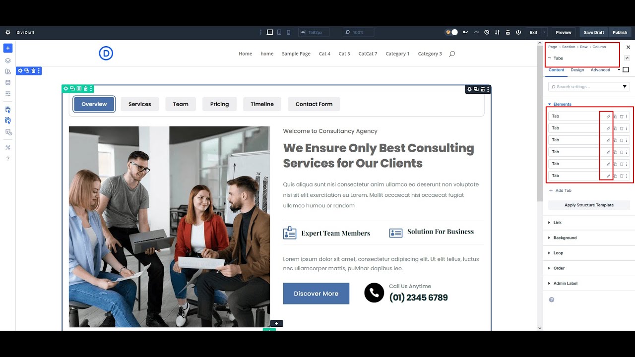 How to Customize Ultimate Tabs Sections in Divi 5 | Full Tutorial