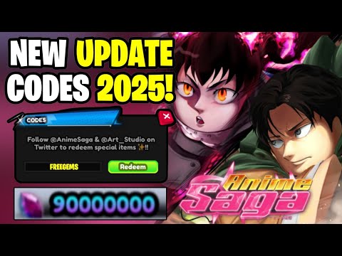 *NEW* ALL WORKING UPDATE 1 CODES FOR ANIME SAGA IN JUNE 2025! ROBLOX ANIME SAGA CODES