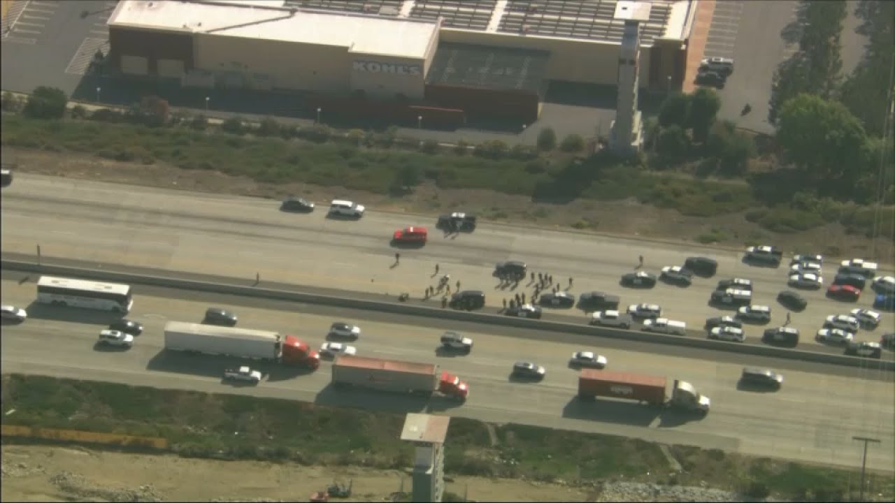 Live: Motorcycle pursuit of person wanted in deputy shooting ends in high-speed crash