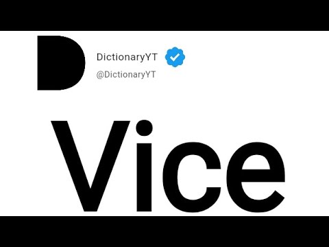 Vice Meaning in English