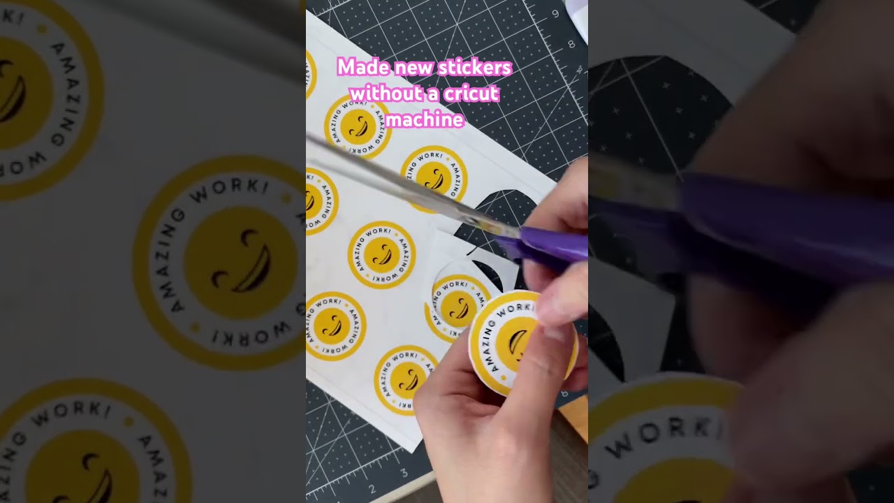 I designed & printed stickers without a cricut machine #diystickers