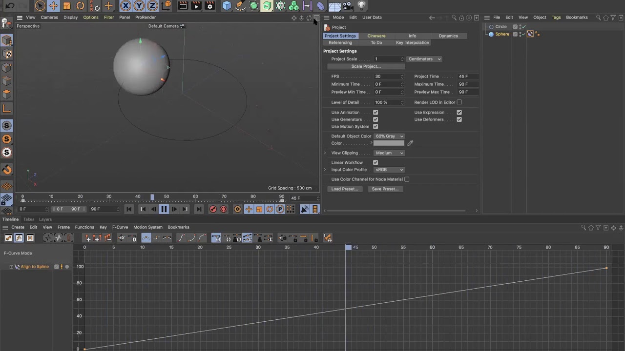 Using the Align to Spline tag for animation.