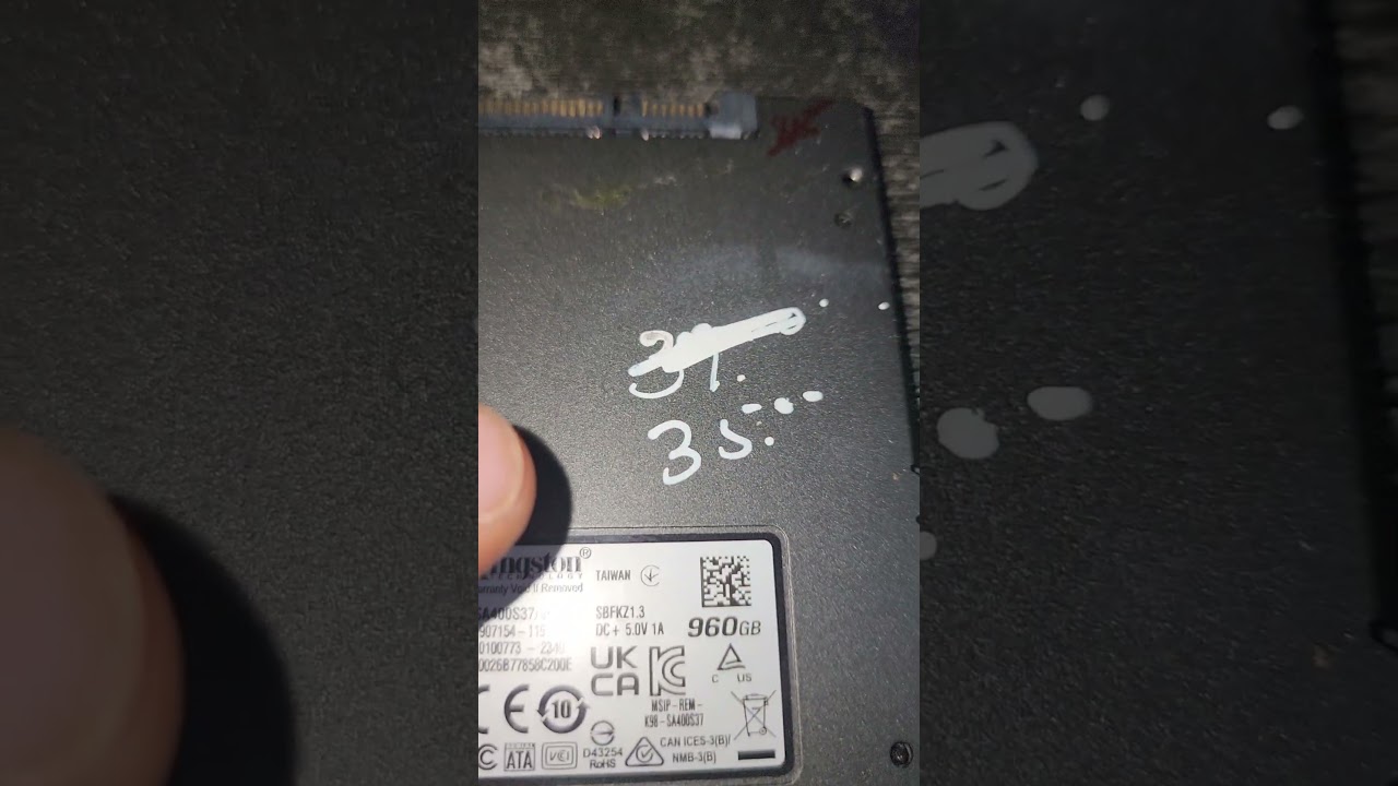 Original Kingston 960GB SSD storage unit. Used. 100% functional.