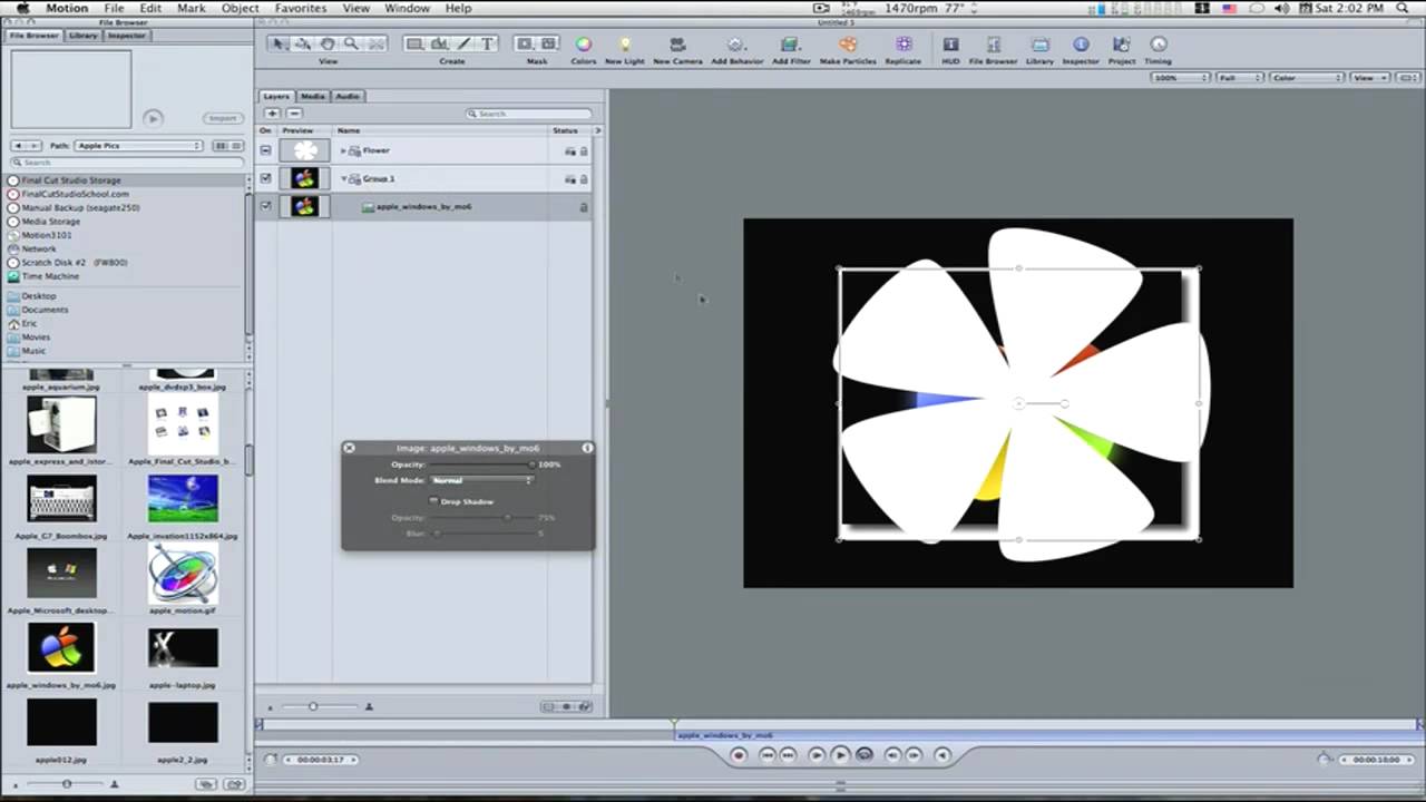 Motion 3 Tutorial: Basic Replicators