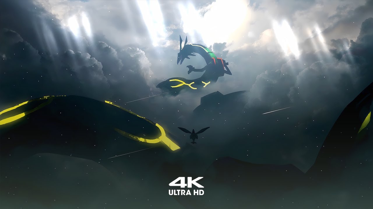 Legendary Rayquaza Awakens - 4K Live Wallpaper | Epic Pokémon Screensaver