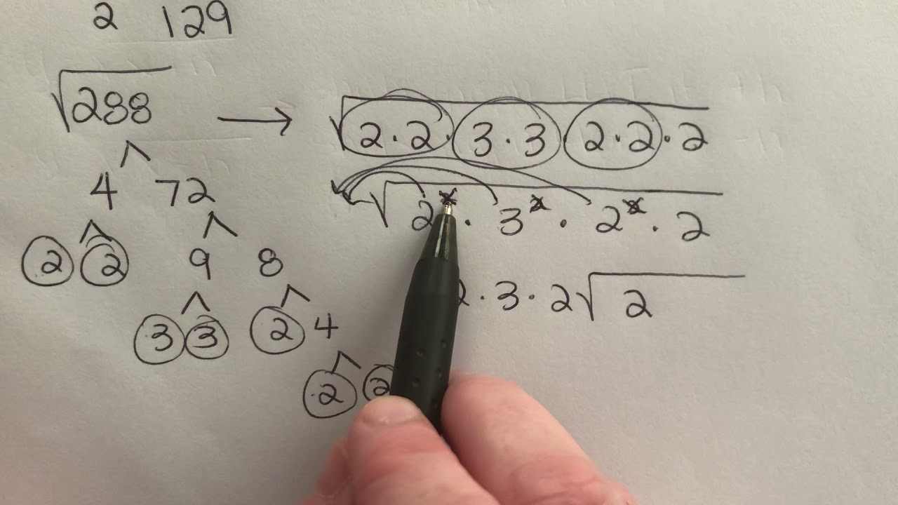 10-2 Simplifying Radical Expressions (Pt 1)