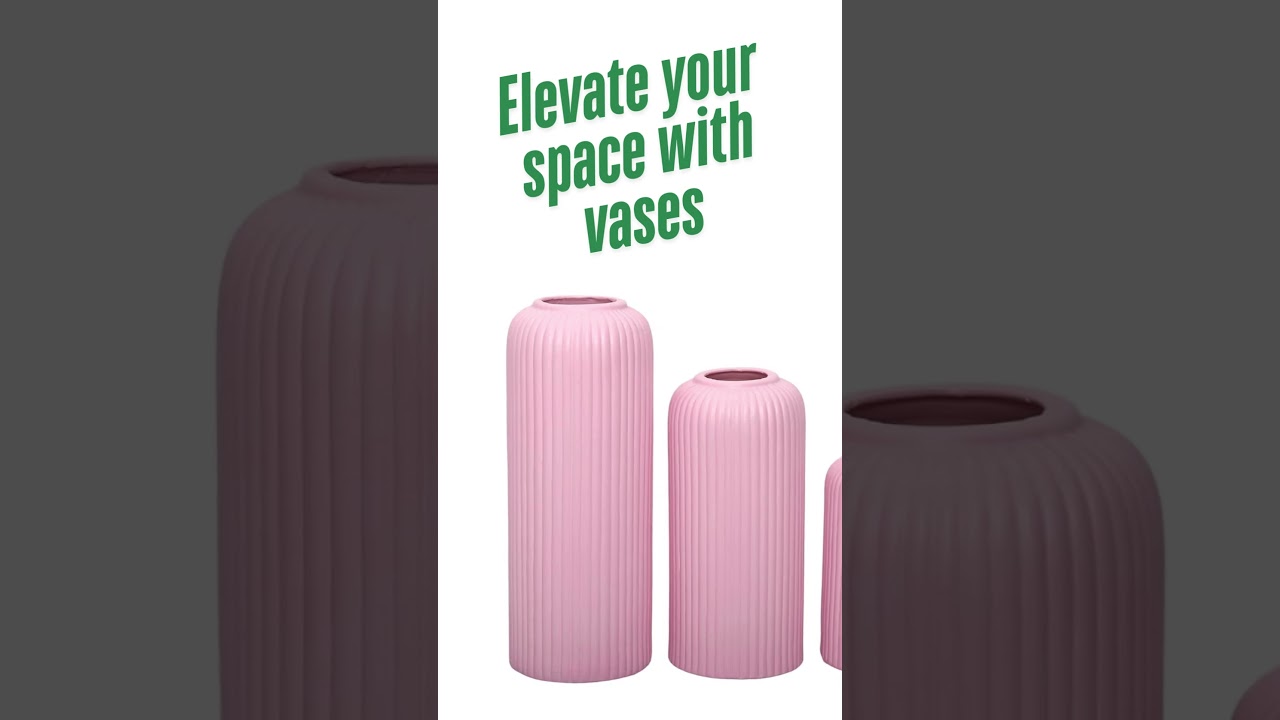 Pink Flower Vase for Home Decoration #flowers #flowervase #vases #homedecor #table #vases #gift