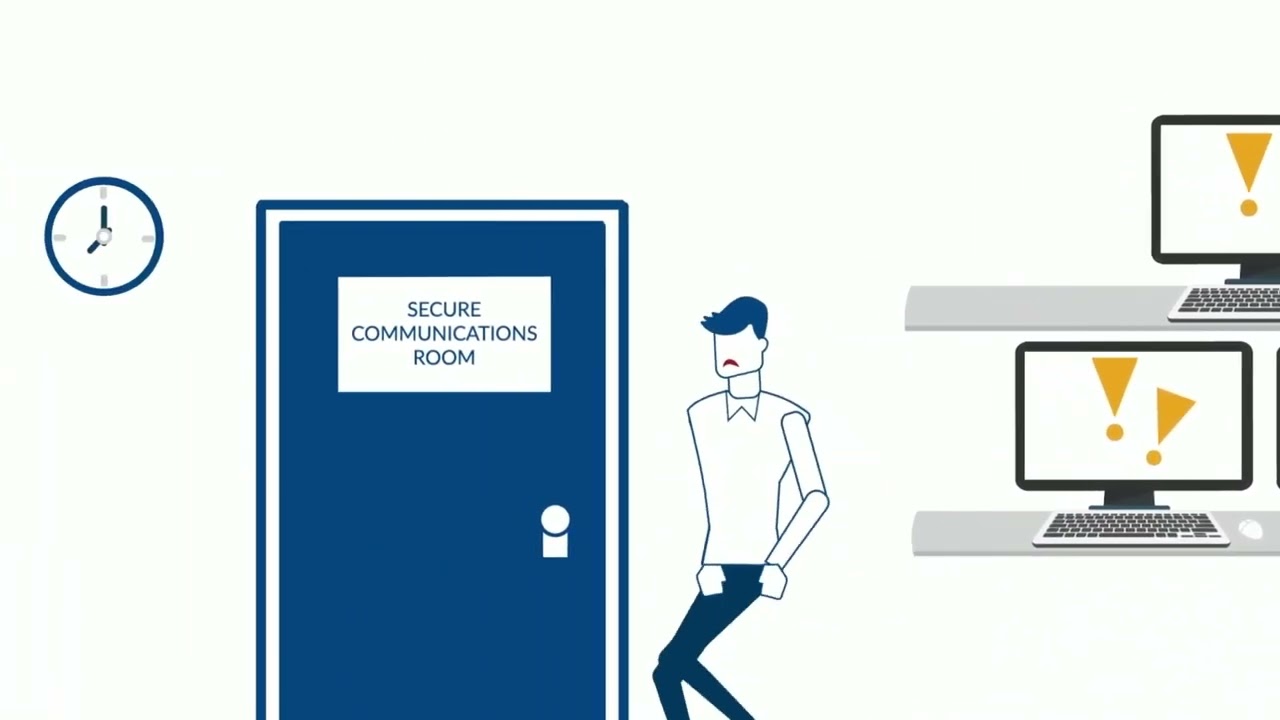 Graphic animation video for Frequentis - Secure Communications