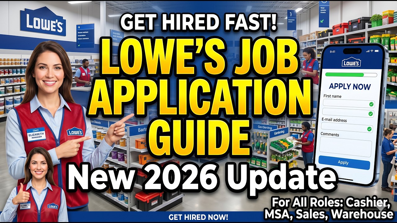 Lowe's Job Application Guide-New 2026 Update