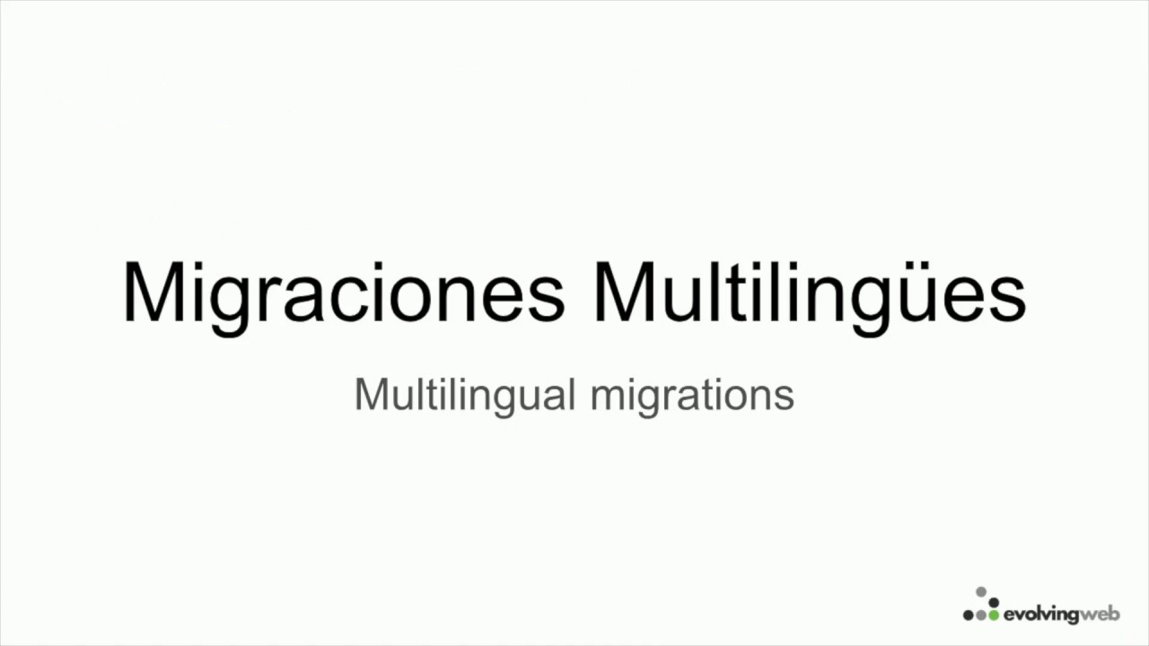 Migrate one, Migrate all: Let's migrate to Drupal 8