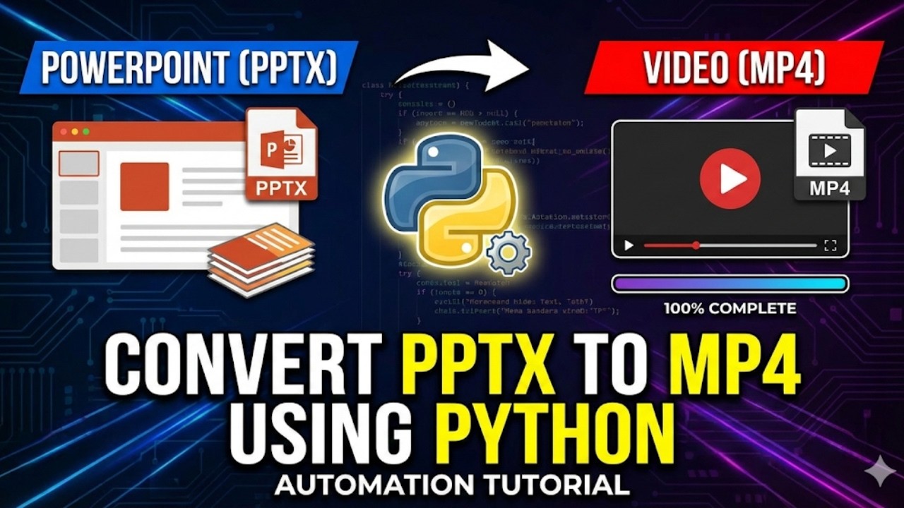 Convert PowerPoint to Video Using Python (PPTX to MP4 Automation Tutorial)