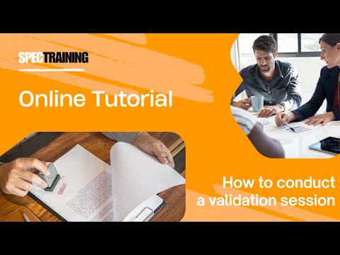 How to conduct a validation