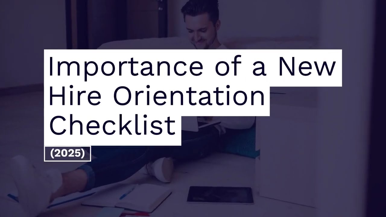 New Hire Orientation Checklist 2025