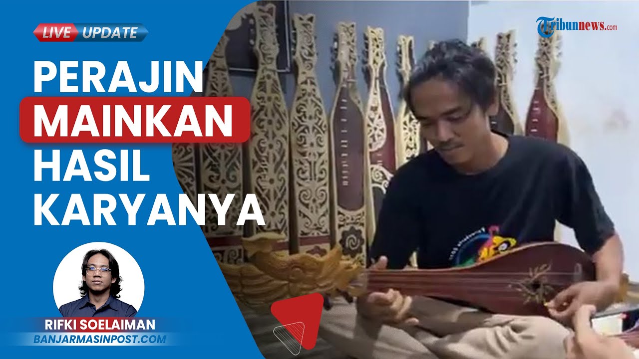 Seniman dan Perajin Alat Musik Sape Khas Dayak Kalimantan Mampu Jual ...