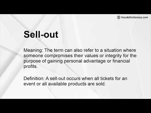 Sell-out Meaning