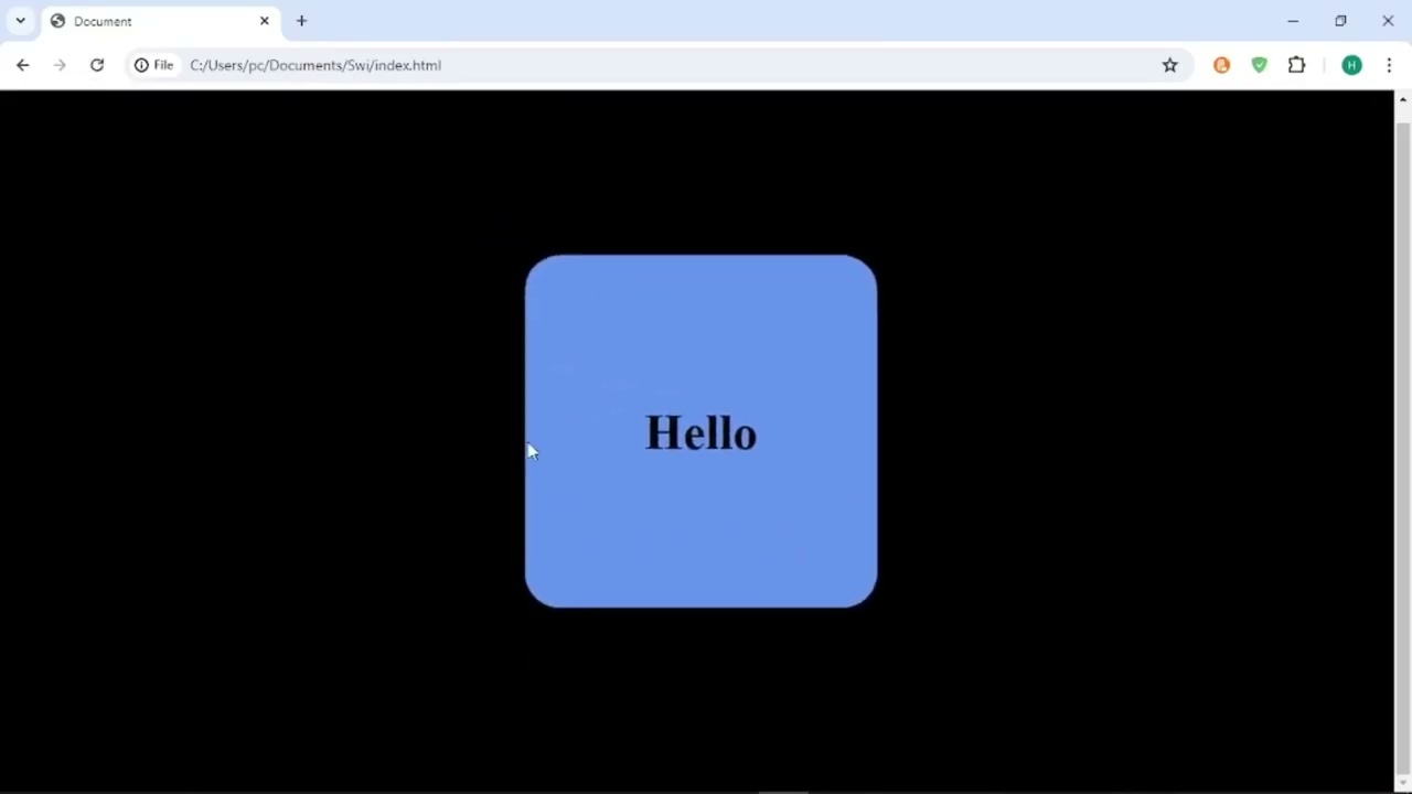 How To Create Swiping Effect Using HTML, CSS & JavaScript