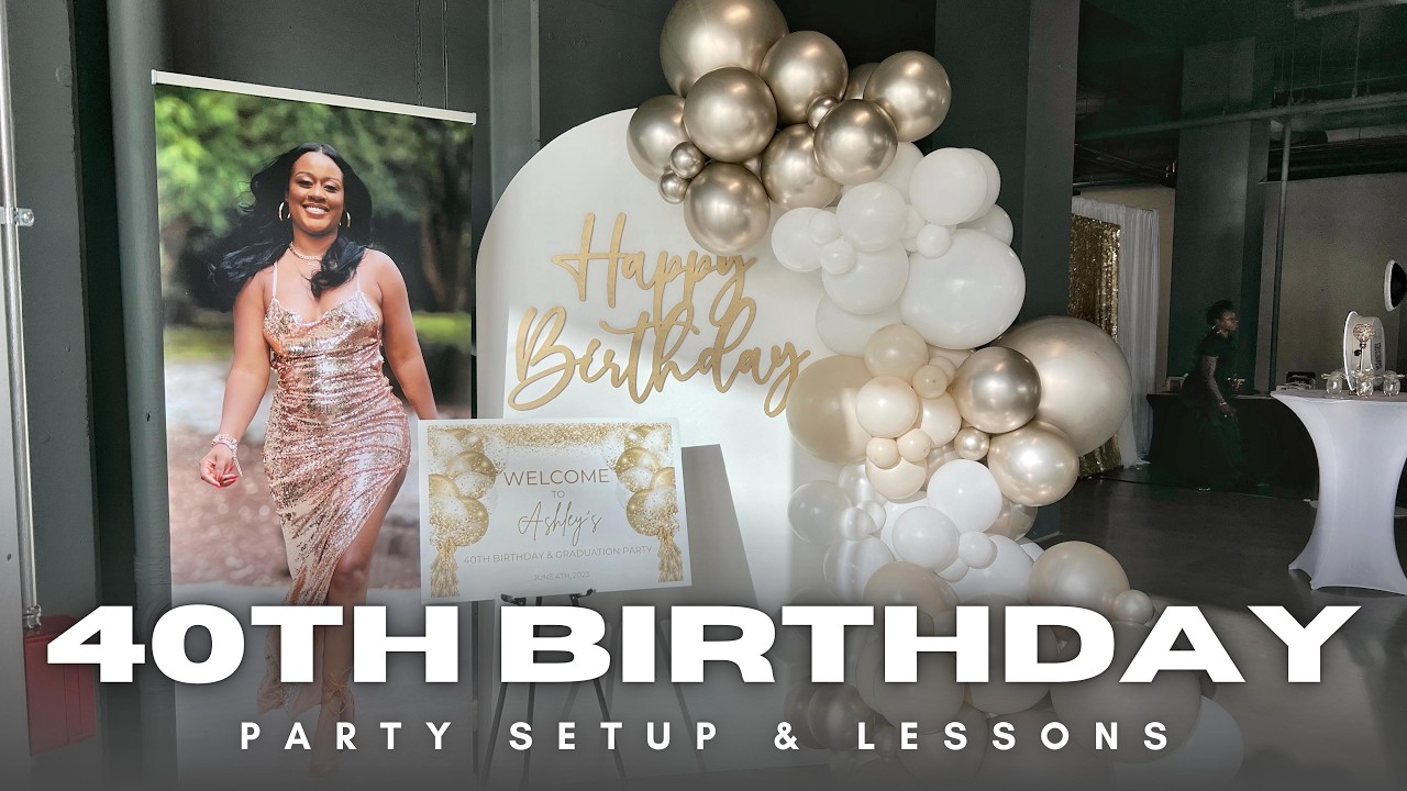 40th Birthday/Graduation Party Decorations