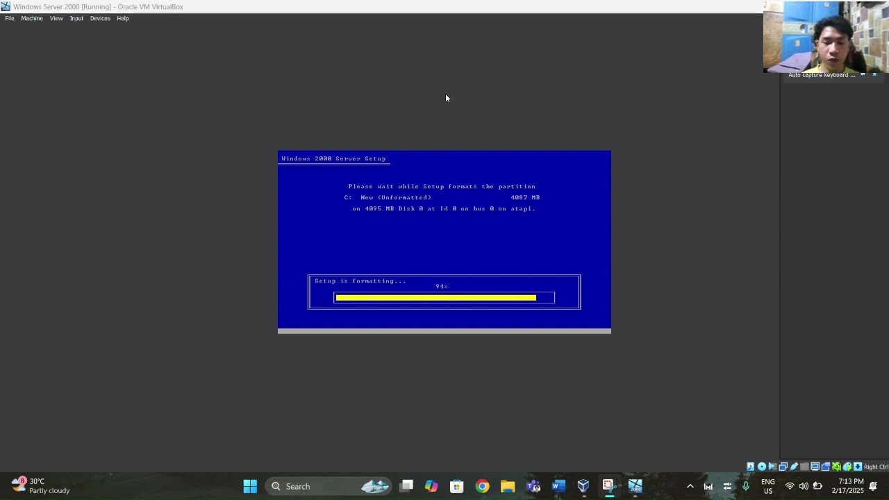 Windows Server 2000 Installation