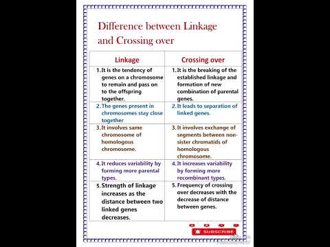 Difference between linkage and crossing over