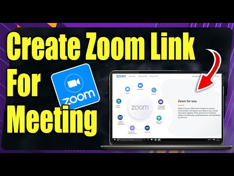 How To Create Zoom Link For Meeting