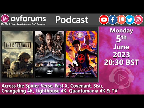 🎬 Across the Spider-Verse, Fast X, Covenant, Sisu, Changeling 4K, Lighthouse 4K, Quantumania 4K & TV