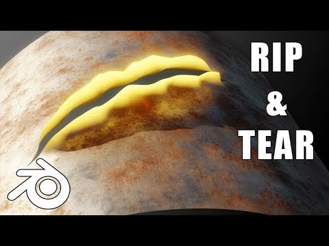 [Blender 3.1] Rip & Tear Geometry Nodes Tutorial