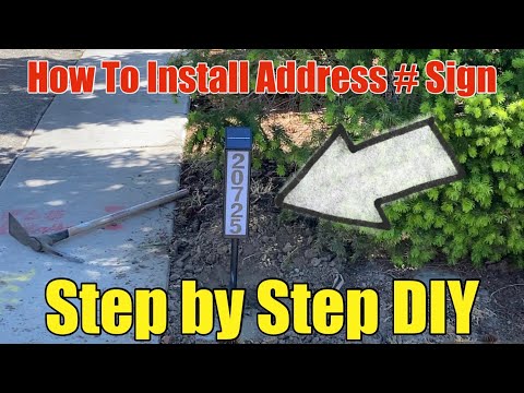 How To Install Amazon Sungath Lighted House Numbers Address Outdoor Sign Plaque Step by Step