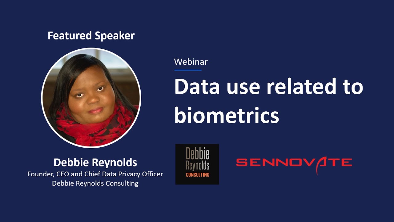 Webinar: Data use related to biometrics