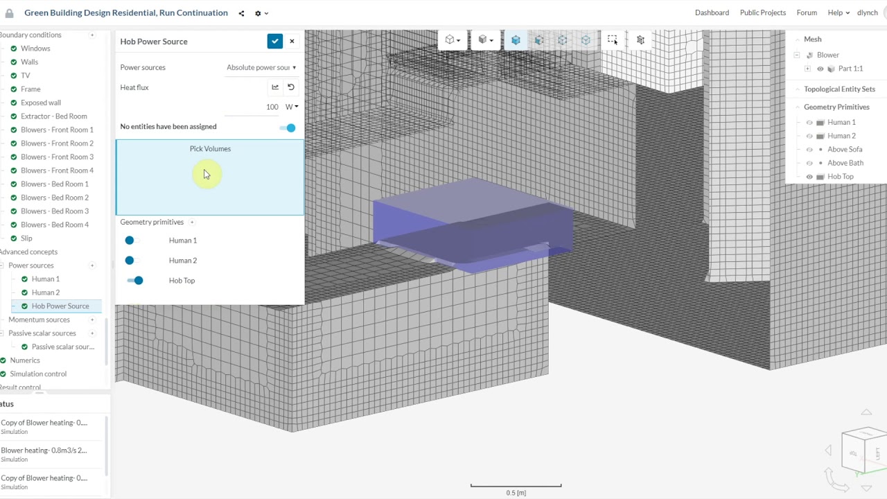 Time Dependent Heat Sources