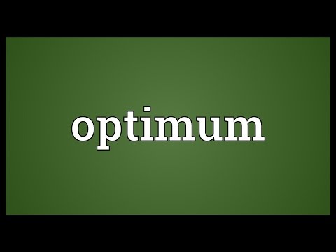 Optimum Meaning