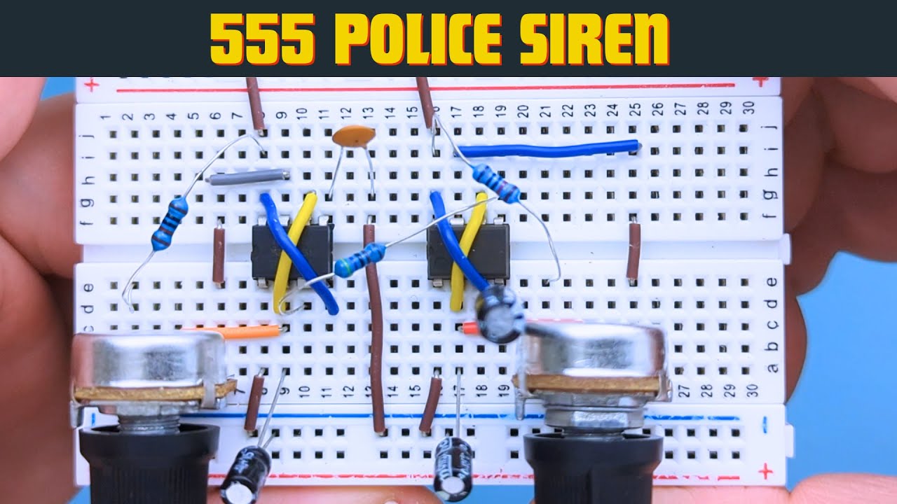 Easy DIY Police Siren Circuit for Beginners!
