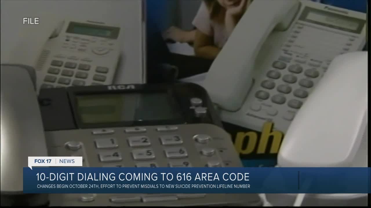 10-digit dialing changes coming to the 616 area code