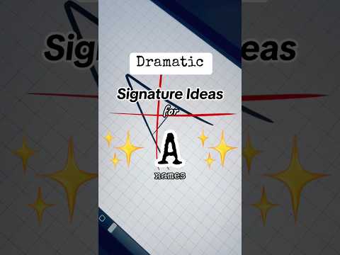 Dramatic Signature Ideas for A Names #a #art #signature #calligraphy #name