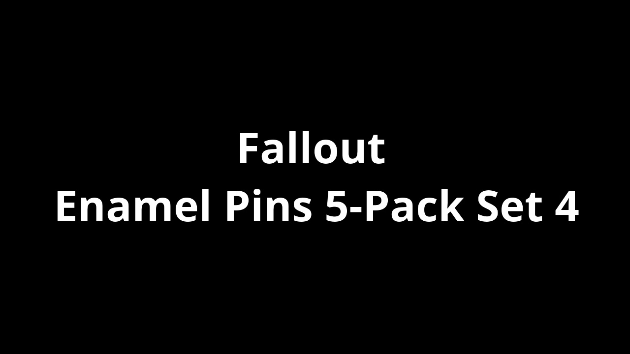 Fallout Enamel Pins 5-Pack Set 4