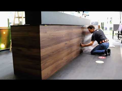 easySTYLE self-adhesive furniture decor – application in progress!